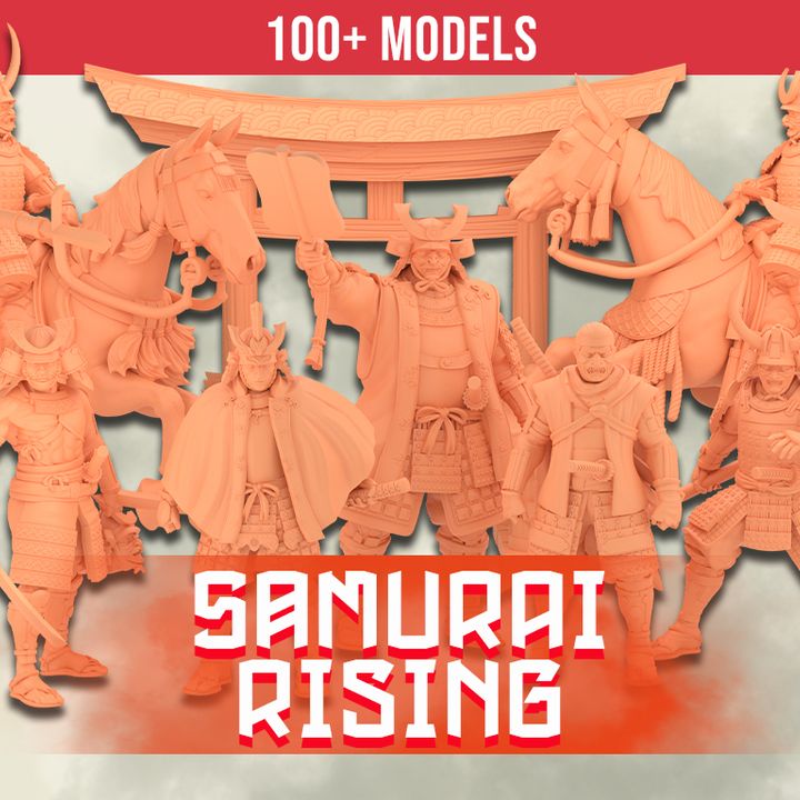 3D Printable Samurai Rising Pack by Saga Miniatures